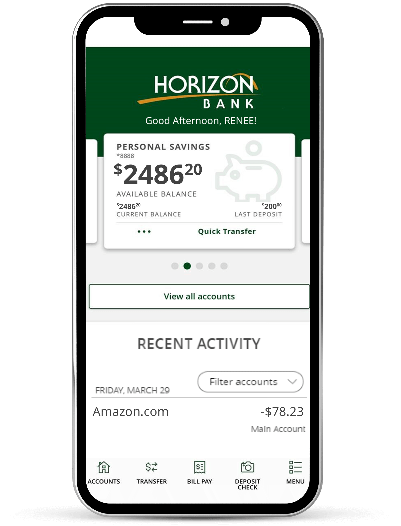 Everyday Checking Account | Horizon Bank